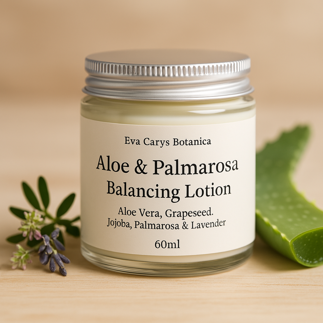 Balancing Lotion for Oily Skin UK: Aloe Vera & Palmarosa – Hygge at Home
