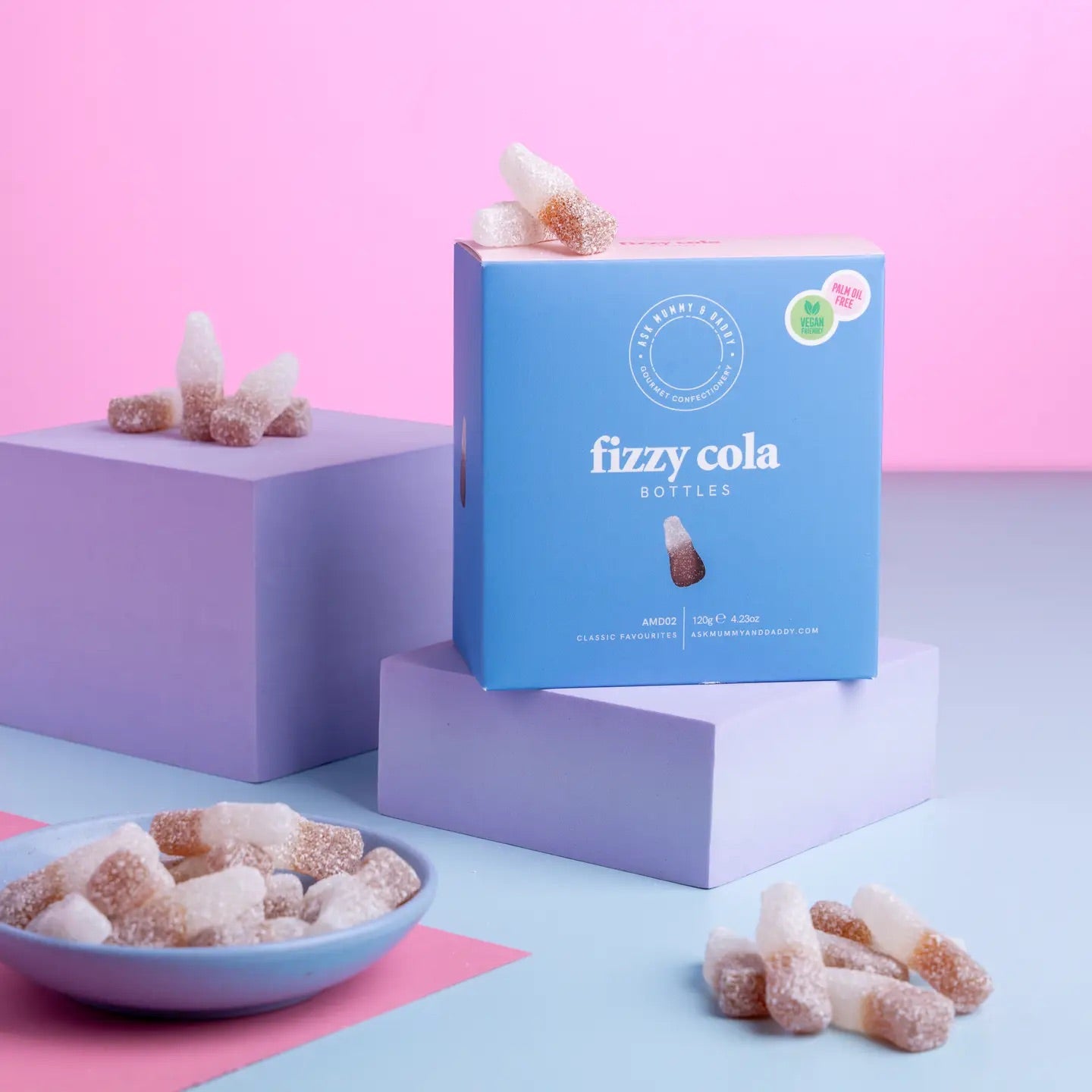 Fizzy Cola Bottles – Vegan Gourmet Sweets by Ask Mummy & Daddy 120g ...